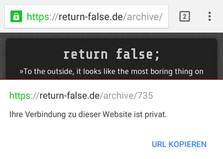 Hallo Google, (3) – return false;